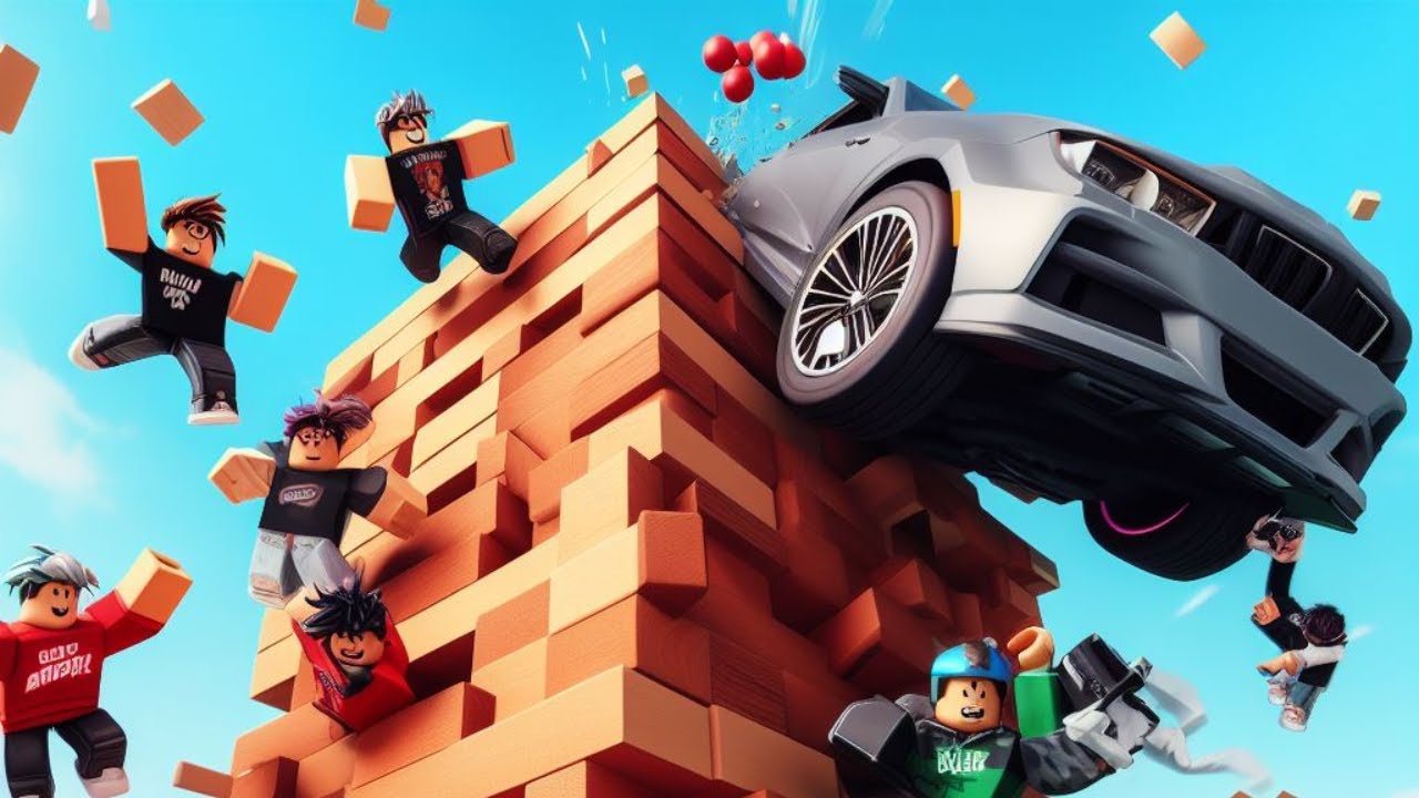 Playing Roblox Jenga - YouTube