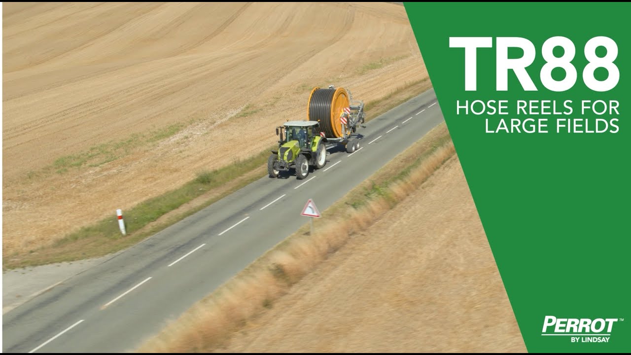 PERROT TR88 - HOSE REELS FOR LARGE FIELDS - YouTube