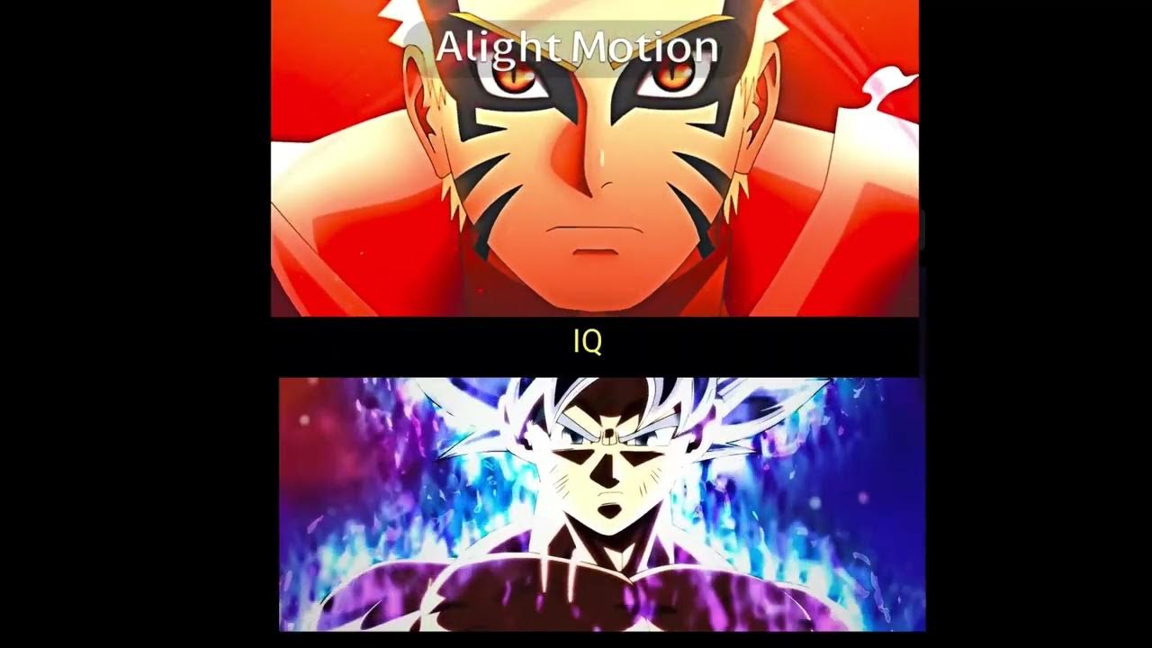 Goku Mui Vs Naruto Baryon Mode Youtube