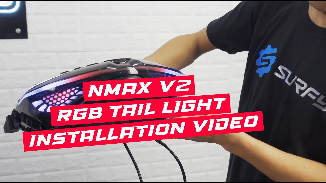 NMAX V2 - RGB Tail Light Installation Video - YouTube