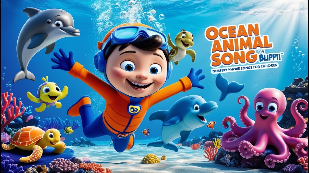 "Ocean Animal Song | Fun Nursery Rhyme for Kids | Learn About Sea ...