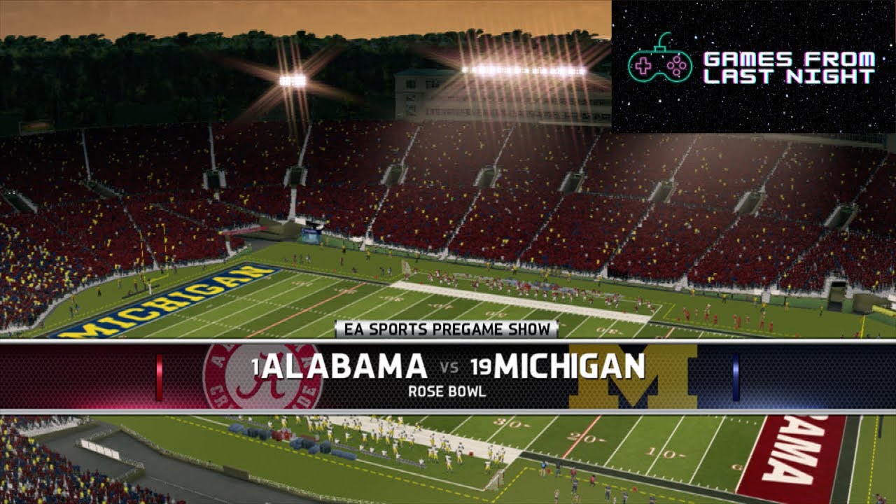 EA Sports NCAA Football 14 | Exhibition Game - Alabama vs Michigan ...