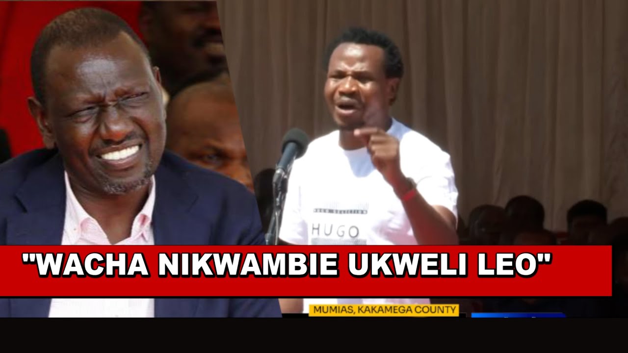 DRAMA!! Listen to what MP Salasya told Ruto face to face today in ...