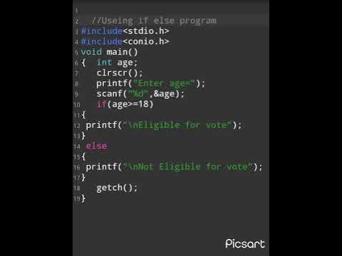 19 C Program Using if else #clanguage #Quick - YouTube