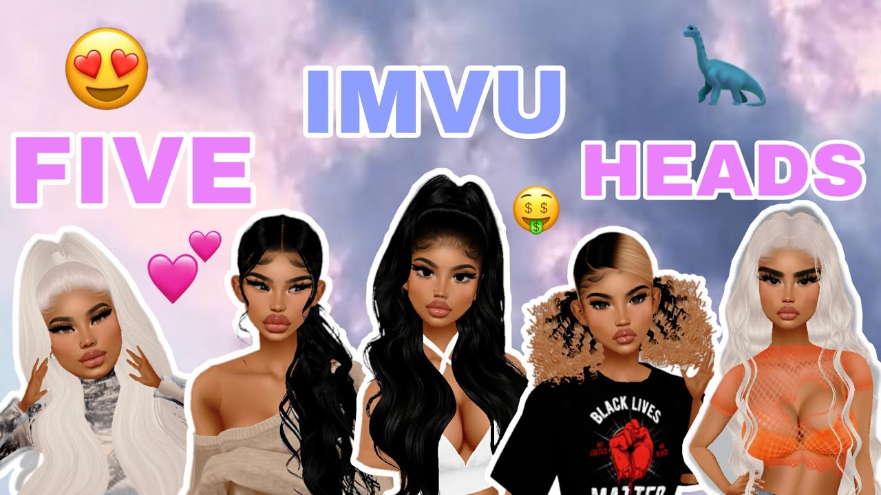 TOP 5 HEADS ( IMVU ) 👩🏽‍🦲💕 . - YouTube