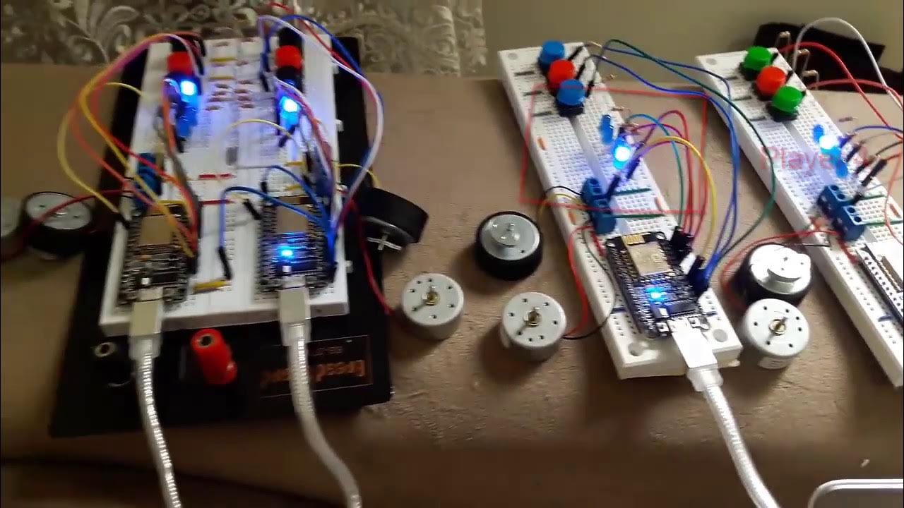 ESP8266 Node MCU - UDP (Server And Four Clients) - YouTube