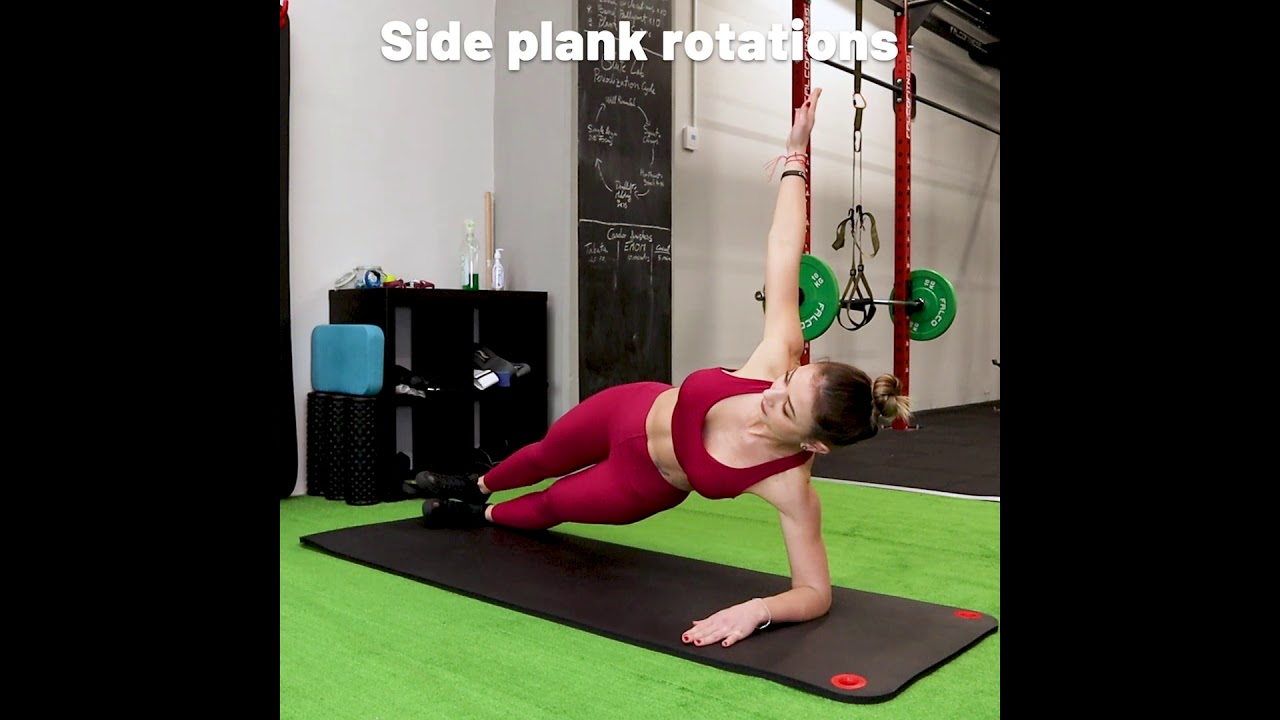 Side plank rotations - YouTube