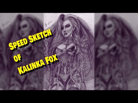 Freehand sketch of Kalinka Fox (speeded up)