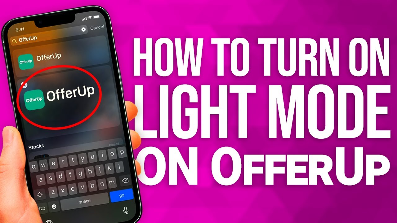 How To Turn On Light Mode on OfferUp: QUICK Guide! - YouTube