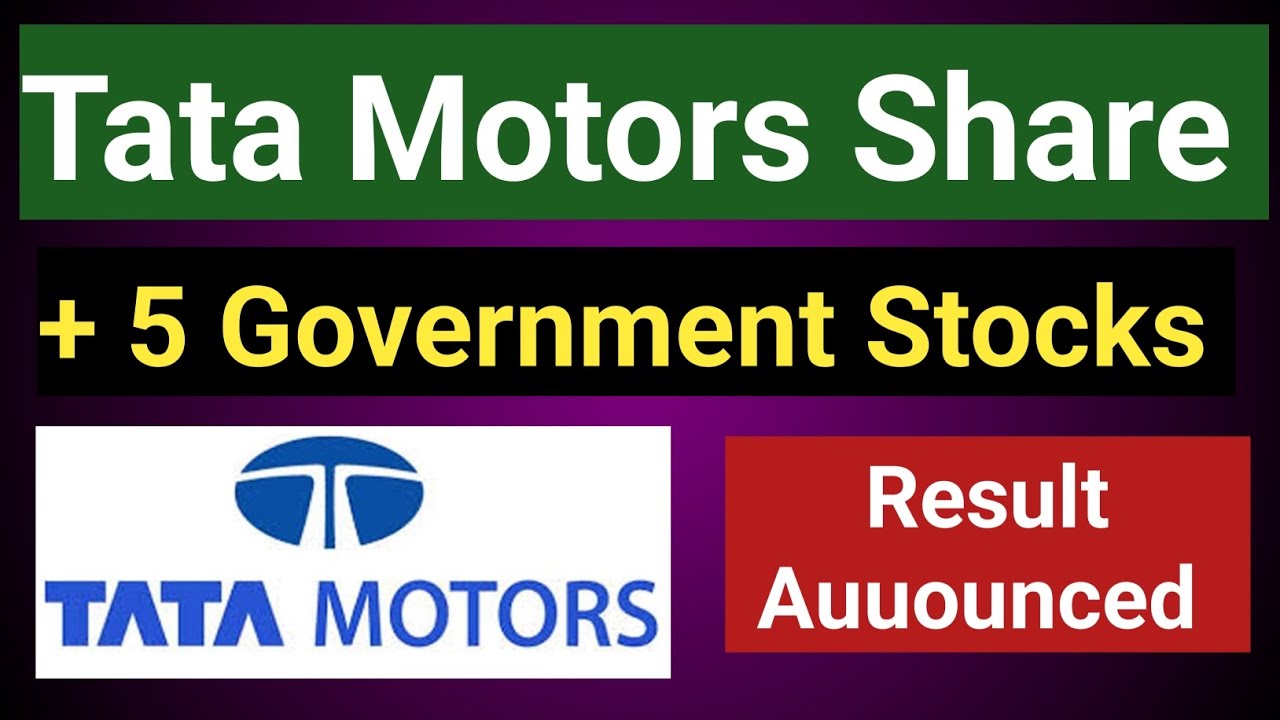 Tata Motors big update + 5 stocks Result auuounced | Tata motors share ...