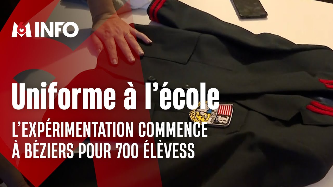 Les écoliers de Béziers testent l'uniforme - YouTube
