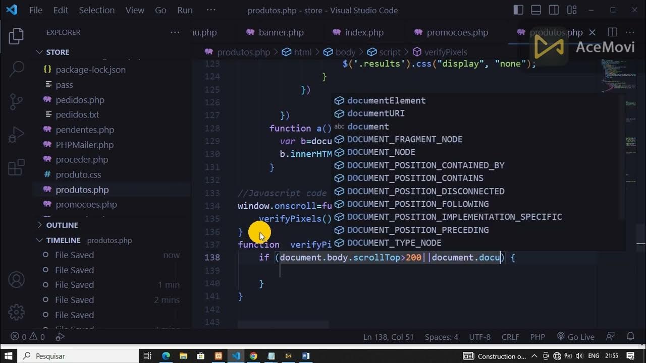 How to scroll up in HTML+CSS+JavaScript - YouTube