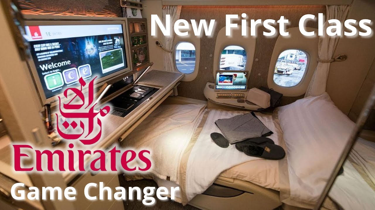 NEW EMIRATES FIRST CLASS | GAME CHANGER | BOEING 777-300 | DBX TO BRU ...