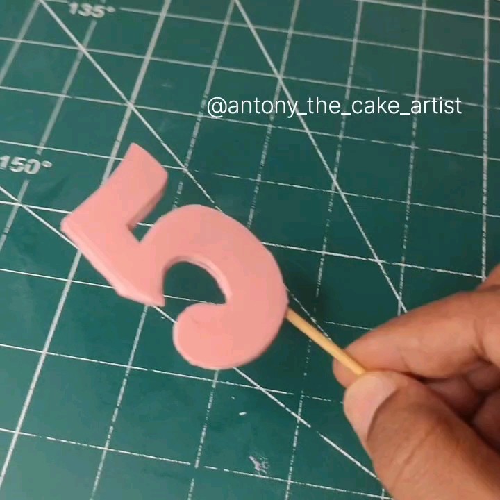 How to make fondant number topper | cake | cakes #shorts #ytshorts # ...
