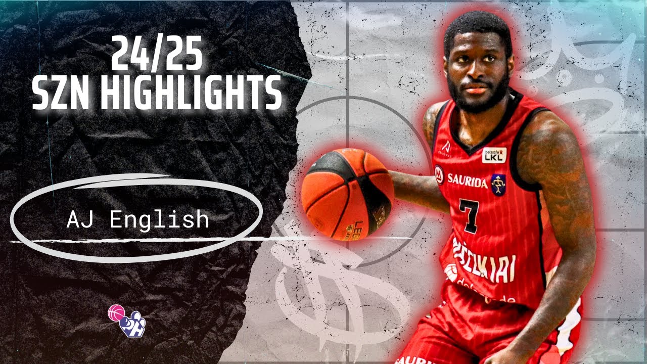 AJ English 4 Game Highlights 2024/25 || Lithuania LKL || Mazeikiai ...