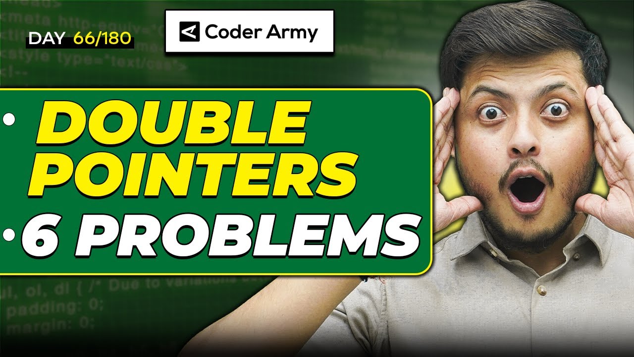 Lecture 48 Double Pointer And Multiple Pointers In C Youtube 4263