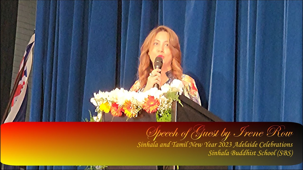 Guest Speech 2 by Ms. Irene Row - Sinhala and Tamil New Year 2023 ...