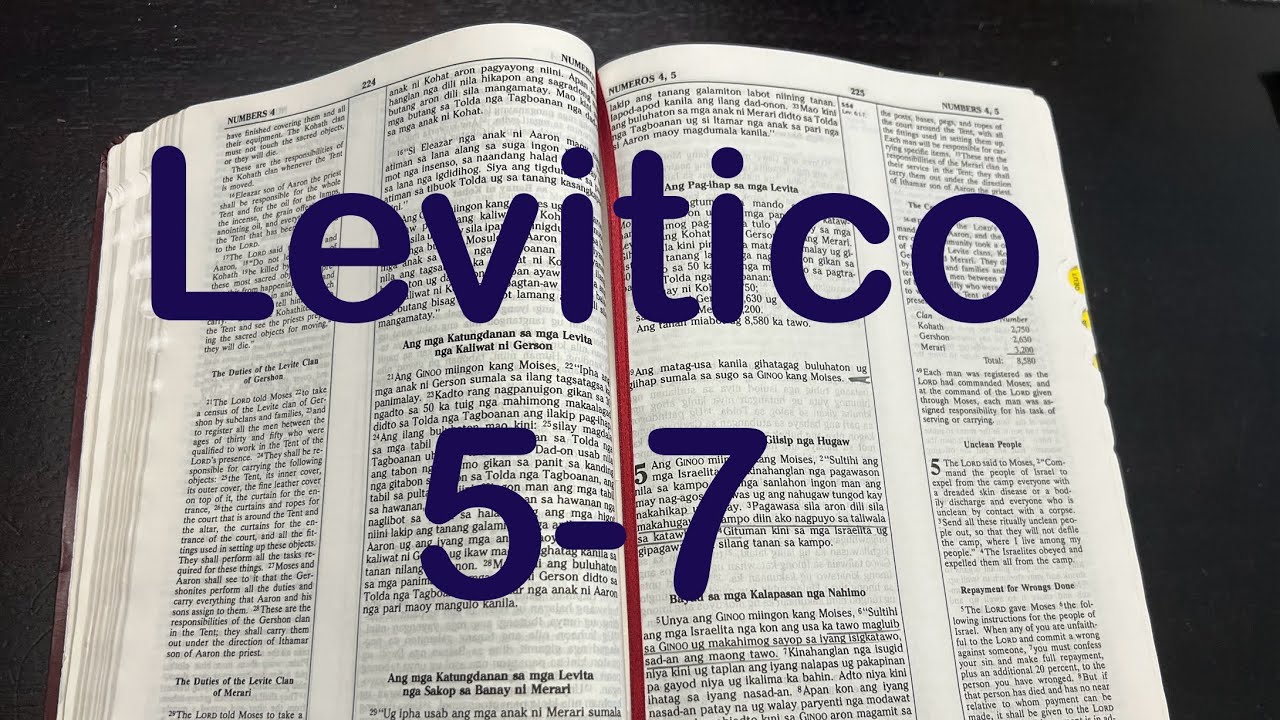Levitico 5-7 (Mga Balaod bahin sa Nasareo) - YouTube