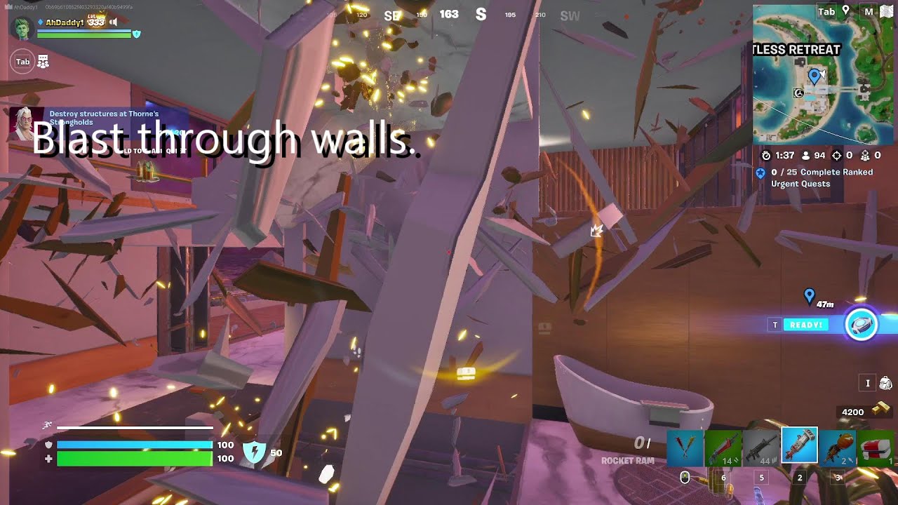Destroy structures at Thorne’s Strongholds Fortnite FAST and Easy ...