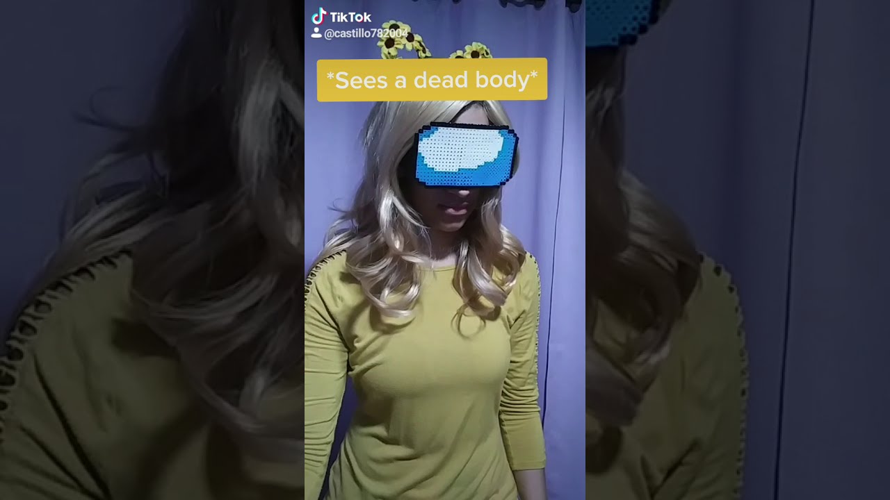 When Yellow sees a dead body. (Among Us Yellow Cosplay) - YouTube