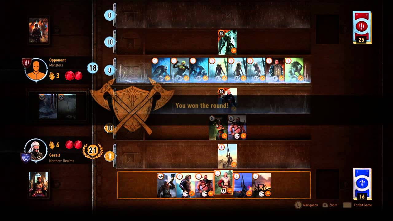 The Witcher 3: Wild Hunt (Gwent) Geralt Vs Ermion - YouTube