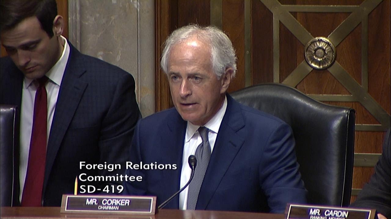 Corker Opening Statement at Hearing on Taylor Force Act - YouTube