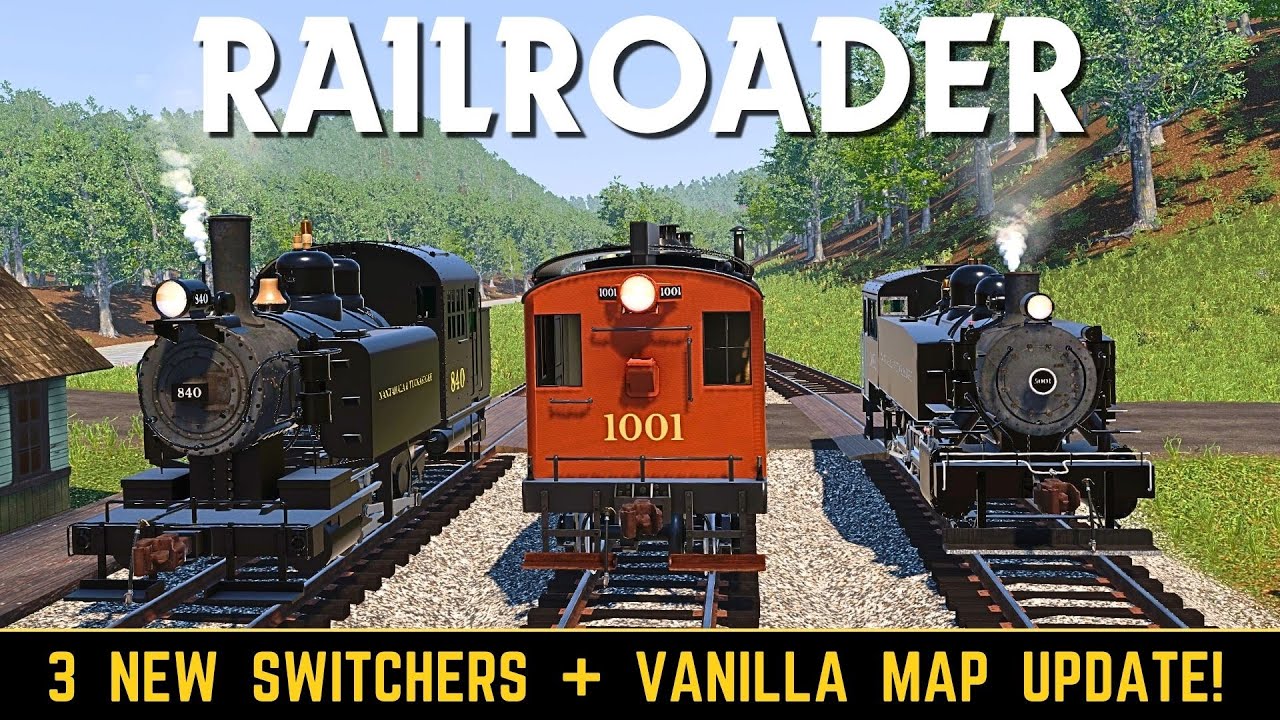 Scenery updated + 3 new switchers & more! // #railroader - YouTube