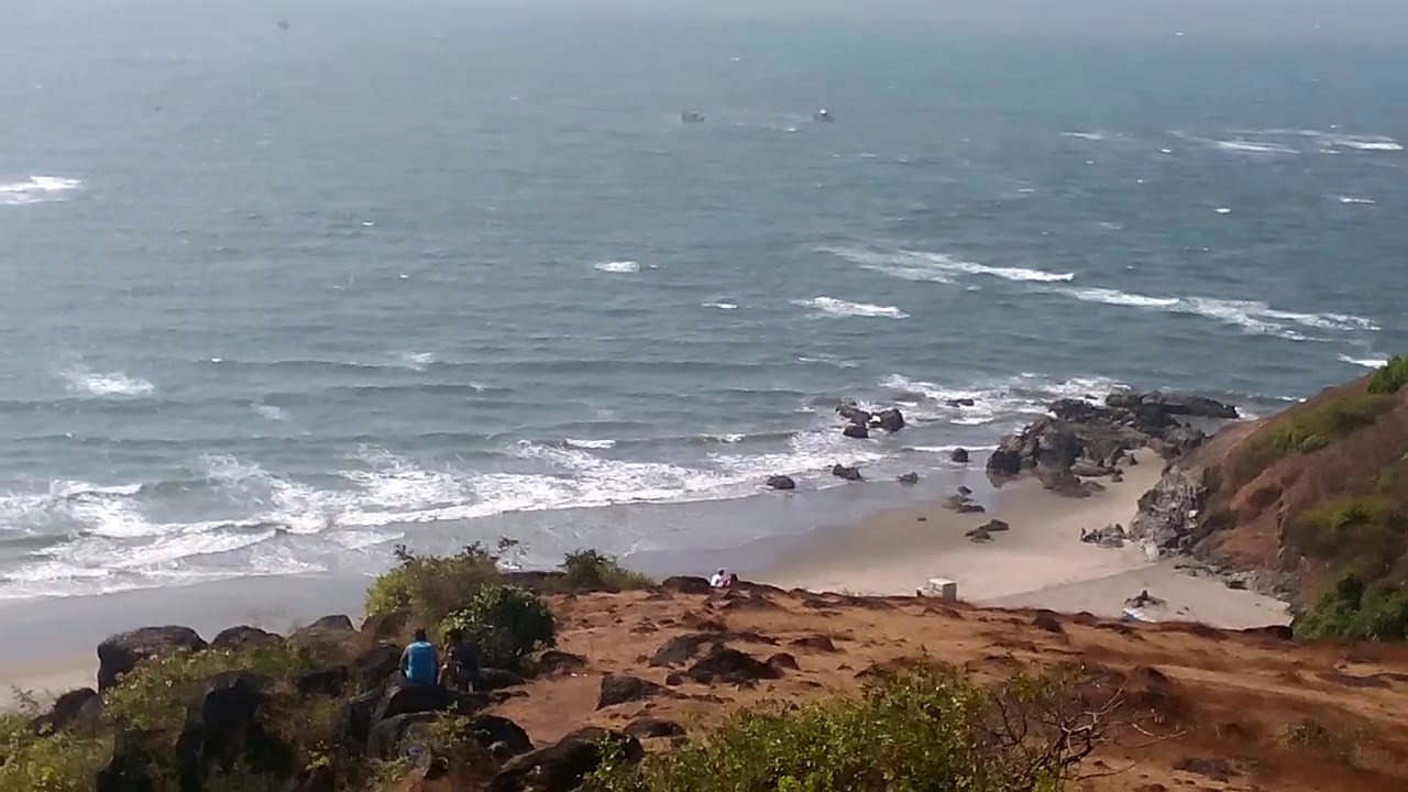 vagator beach goa - YouTube