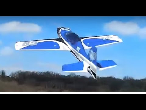 E-flite UMX Sbach 342 with modded battery connector - YouTube