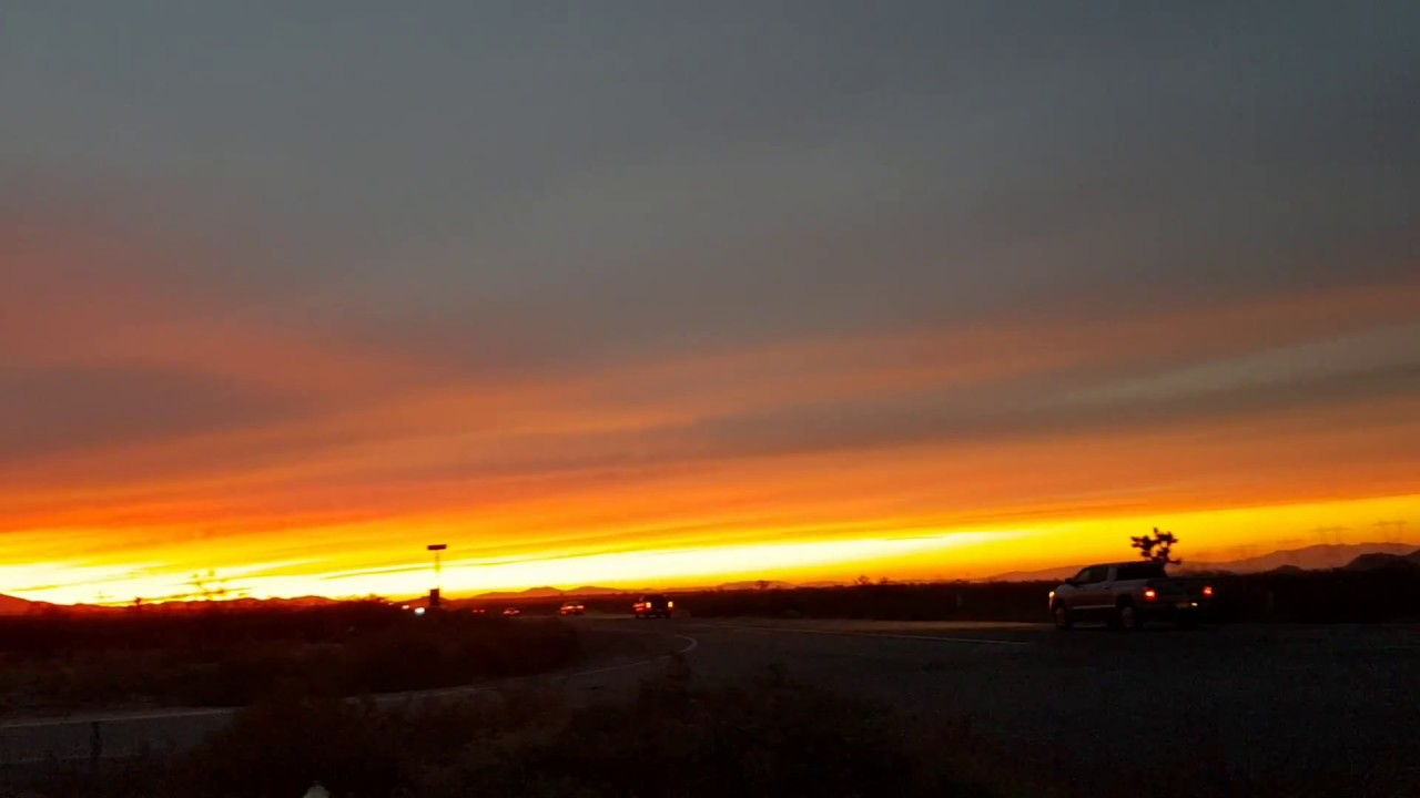 Sunset in Palmdale Desert - YouTube