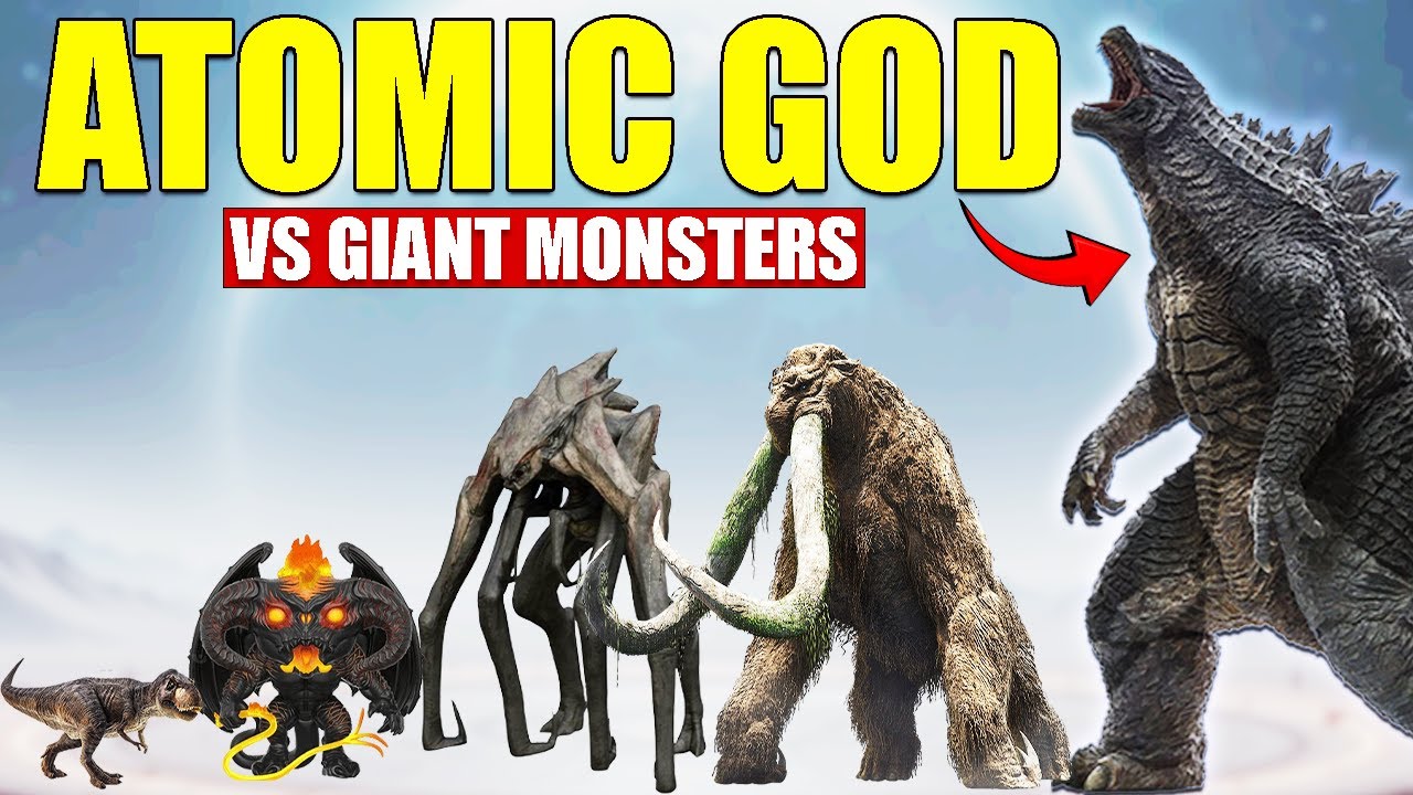 Godzilla vs Giant Monsters | 3D Giant Monsters Size Comparison 2025 ...