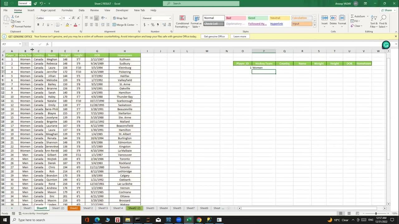 Excel Vlookup function - YouTube