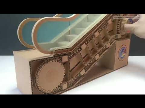 ENGINEERING ARCHITECTURE - AN ESCALATOR MADE OF CARDBOARD @bintanaa5706 ...