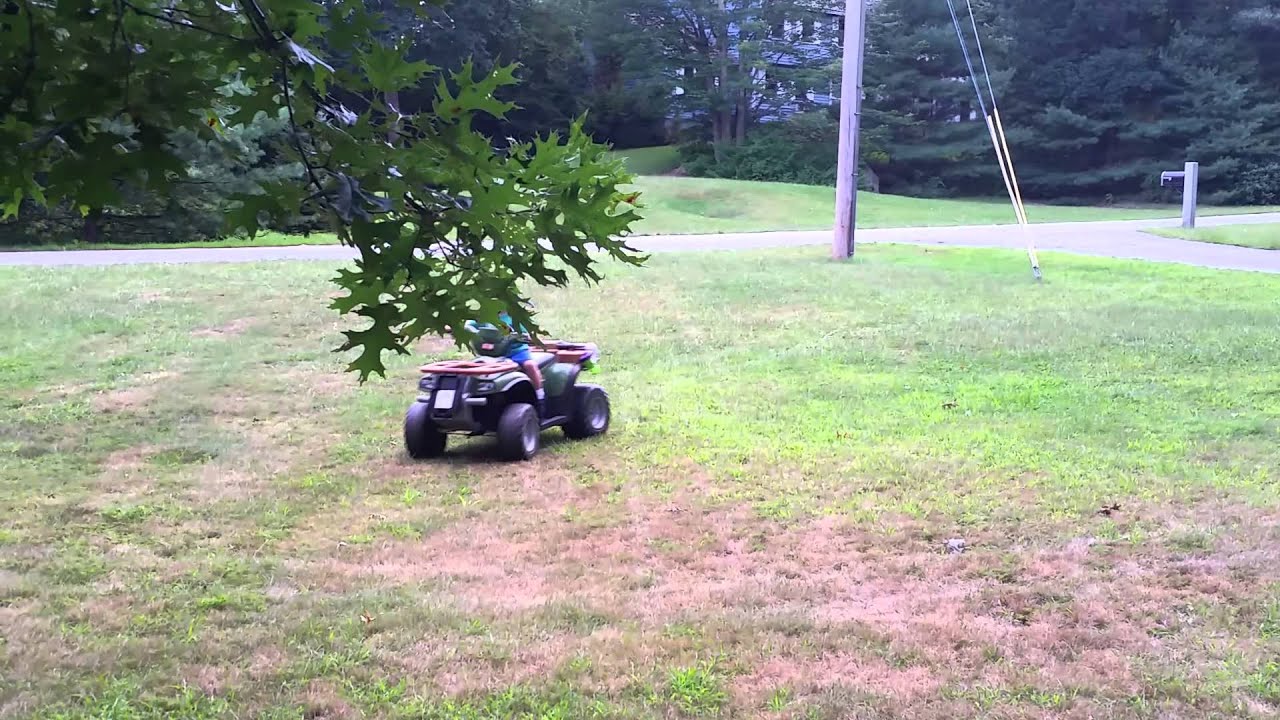Travis first jeep power wheel - YouTube