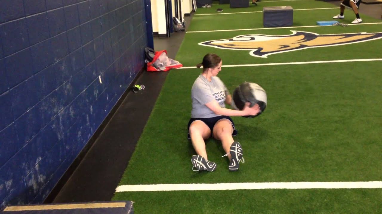 Seated Lateral MB Throw - YouTube