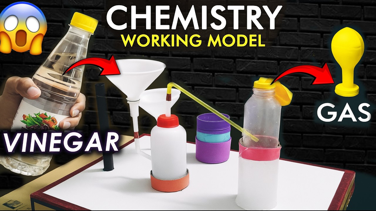 How to make Chemistry Working Model | Gas Evolving Reaction #creative # ...