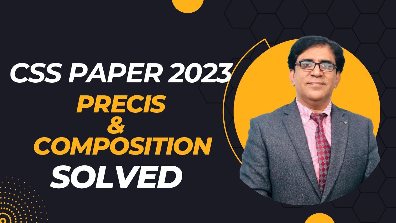 CSS paper 2023 précis & composition solved #learnenglish #learning # ...