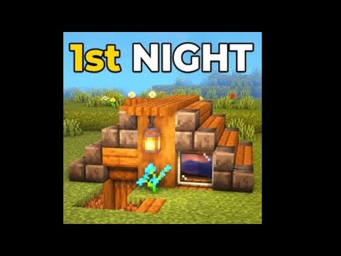 Minecraft First night house Tutorial🤯|Easy starter house Tutorial - YouTube