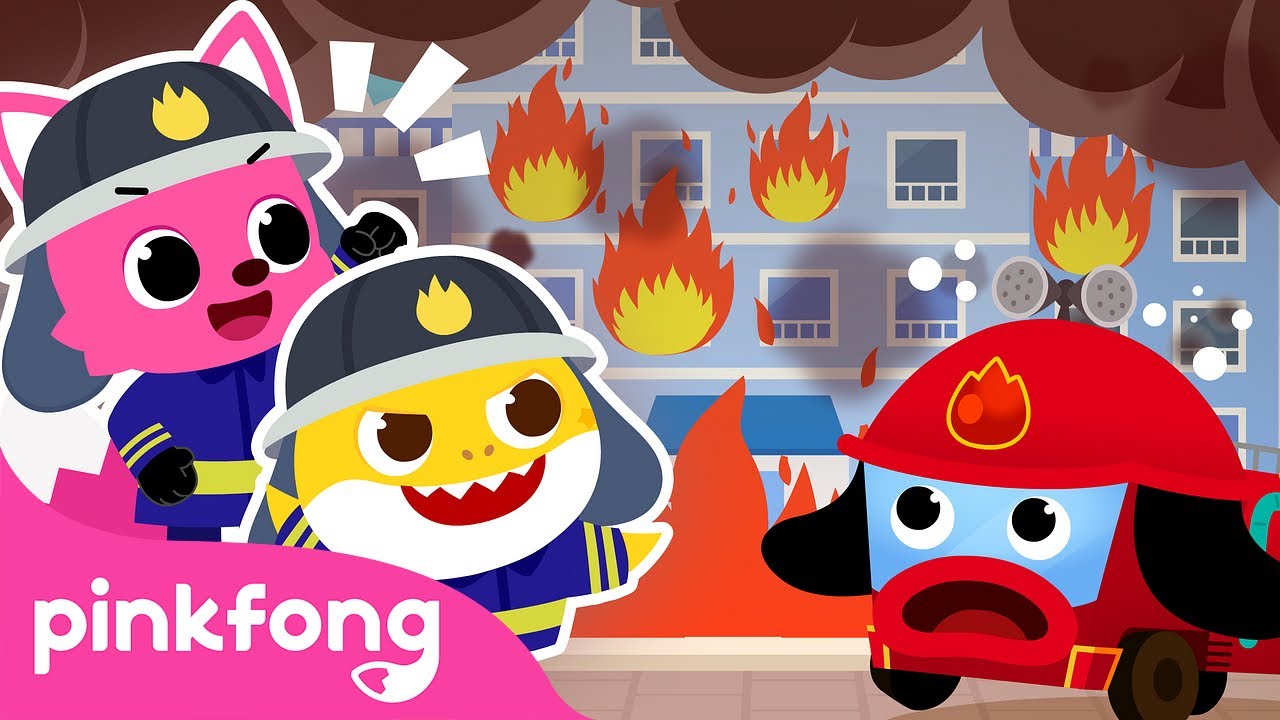Veo, Veo with Fire Truck | Rescue the Town | Car Video | Pinkfong Car ...