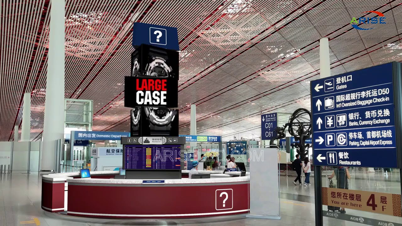 Digital led screen 360 degree auto rotating led display screens ...