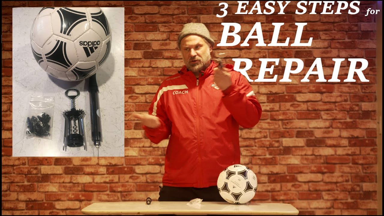 How to repair a ball that looses air. - YouTube
