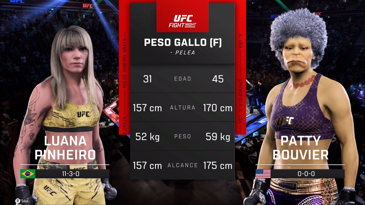 Patty Bouvier vs. Luana Pinheiro - EA Sports UFC 5 - Epic Fight - YouTube