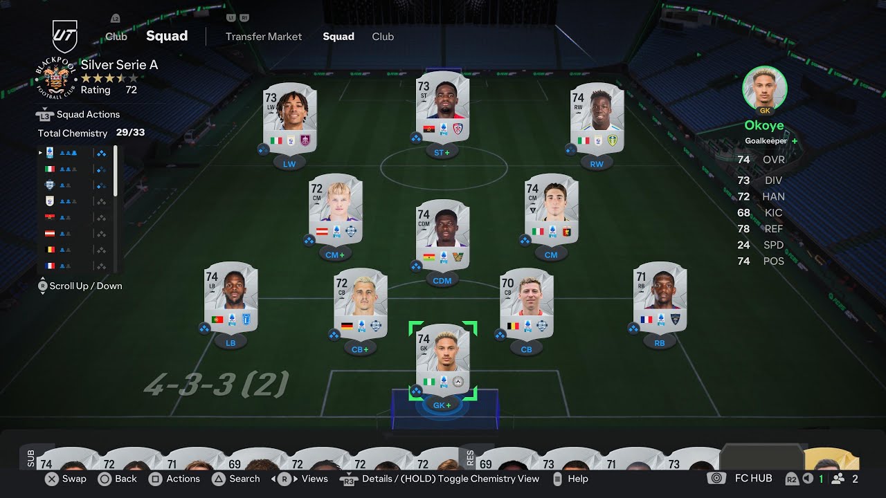 EA FC 25 Silver Squad - Serie A / Italy - YouTube