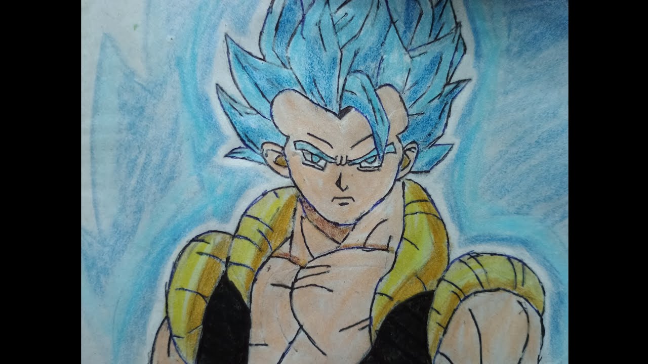 How to draw Ultra Gogeta Blue | Step by Step | Dragonball #youtube # ...