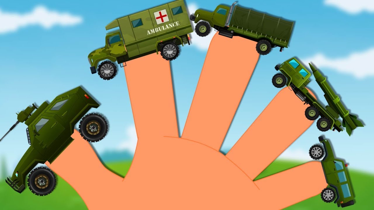 Army Vehicles | Finger Family | Nursery Rhyme Song - YouTube