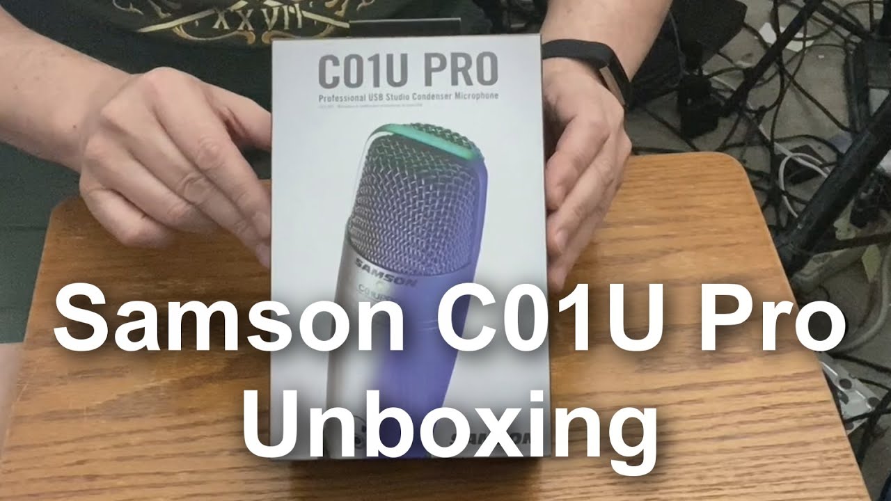 Samson C01U Pro USB Microphone Unboxing - YouTube