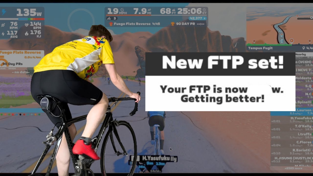Taking A Zwift FTP Test - YouTube