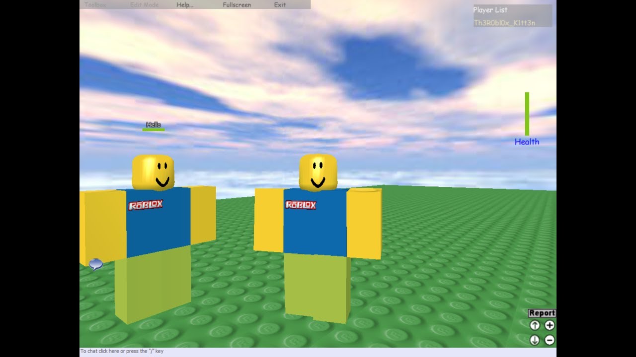 footage from the actual march 2007 roblox client - YouTube