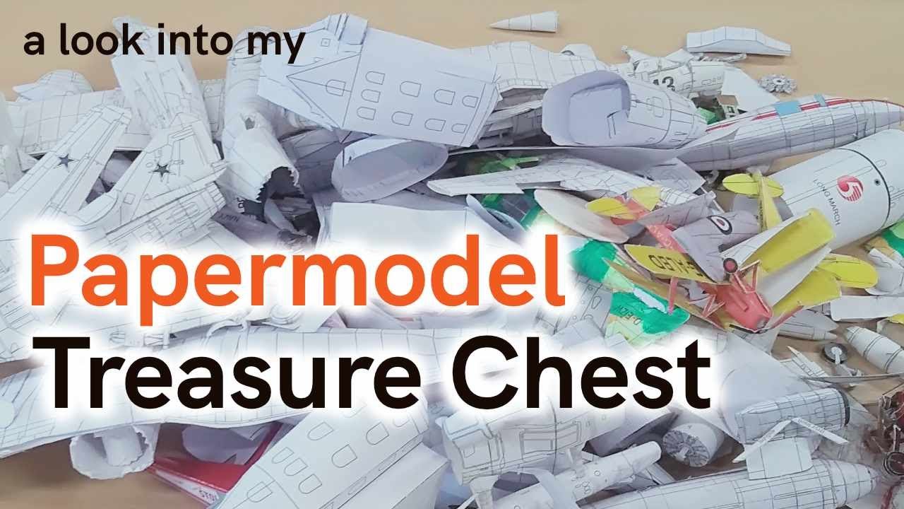Papermodel Treasure Chest – Remains from 3 years of paper model test ...