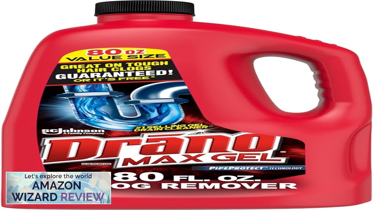 Drano Max Gel Drain Clog Remover and Cleaner for Shower or Sink Review ...